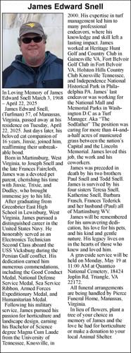 James Edward Snell | Obituaries | journal-news.net