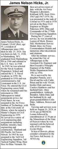 James Nelson Hicks, Jr. | Obituaries | journal-news.net