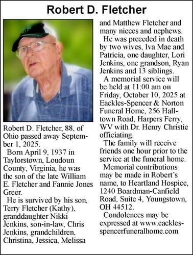 Robert D. Fletcher | Obituaries | journal-news.net