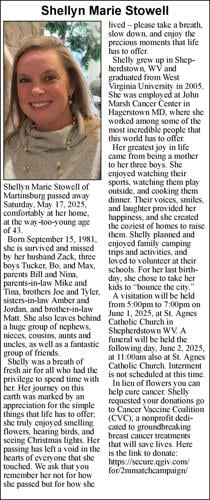 Shellyn Marie Stowell | Obituaries | journal-news.net