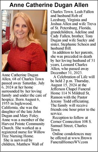 Anne Catherine Dugan Allen | Obituaries | journal-news.net