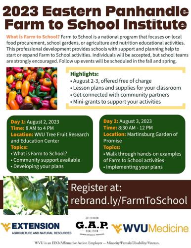 Eastern Panhandle Farm to School program helps teachers prepare ...