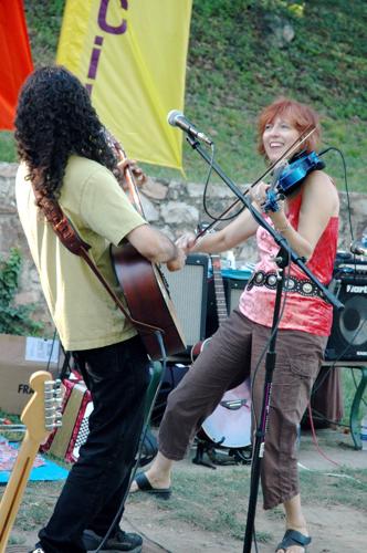 Deni Bonet and her blue violin return to Berkeley Springs | Journal ...