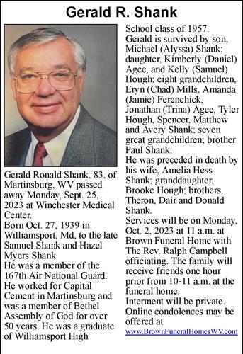 Gerald R. Shank | Obituaries | journal-news.net