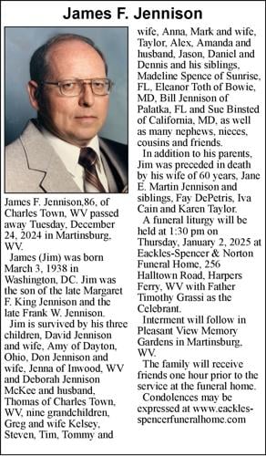 James F. Jennison | Obituaries | journal-news.net