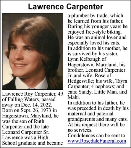 Lawrence Carpenter | Obituaries | journal-news.net
