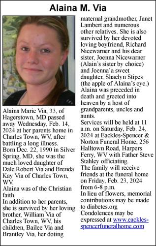 Alaina M. Via | Obituaries | journal-news.net