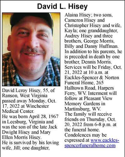 David L. Hisey | Obituaries | journal-news.net