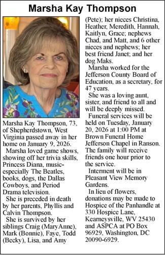 Marsha Kay Thompson | Obituaries | journal-news.net