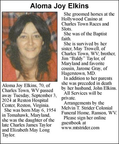 Aloma Joy Elkins | Obituaries | journal-news.net