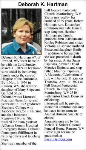 Deborah K. Hartman | Obituaries | journal-news.net