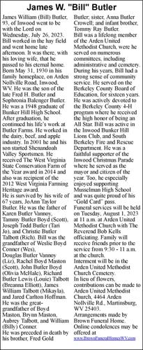 James W. "Bill" Butler | Obituaries | journal-news.net