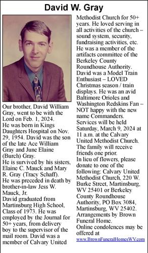 David W. Gray | Obituaries | journal-news.net