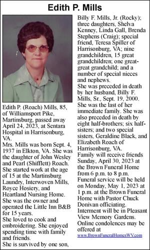 Edith P. Mills | Obituaries | journal-news.net