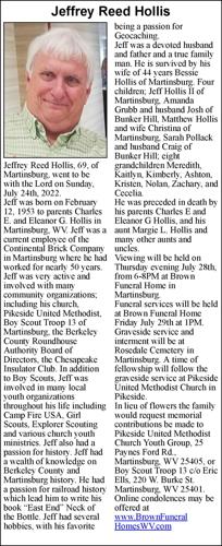 Jeffrey Reed Hollis | Obituaries | journal-news.net