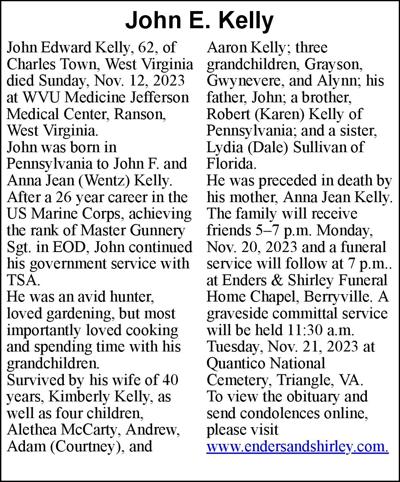 John E. Kelly | Obituaries | journal-news.net