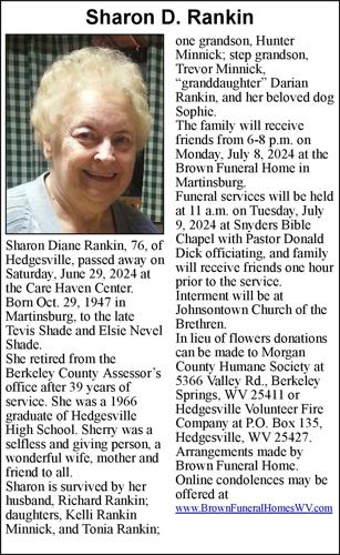 Sharon D. Rankin | Obituaries | journal-news.net