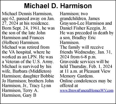 Michael D. Harmison | Obituaries | journal-news.net