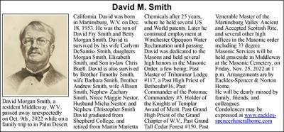 David M. Smith | Obituaries | journal-news.net