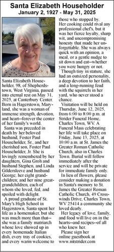 Santa Elizabeth Householder January 2, 1927 - May 31, 2025 | Obituaries ...