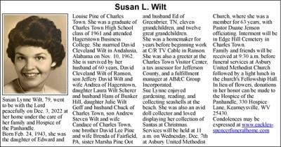 Susan L. Wilt | Obituaries | journal-news.net