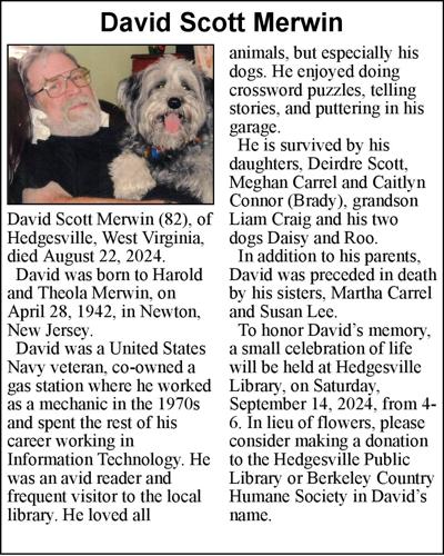 David Scott Merwin | Obituaries | journal-news.net