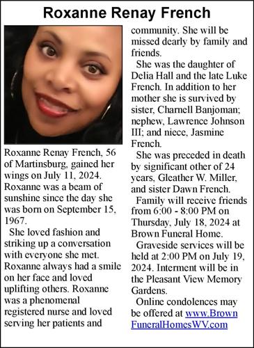 Roxanne Renay French | Obituaries | journal-news.net
