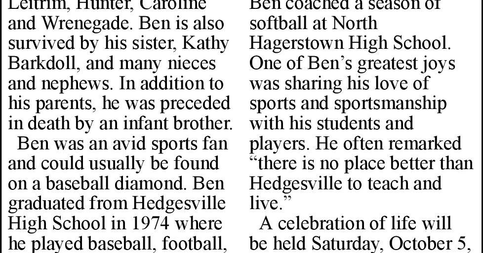 Benjamin Eugene Merica | Obituaries | journal-news.net