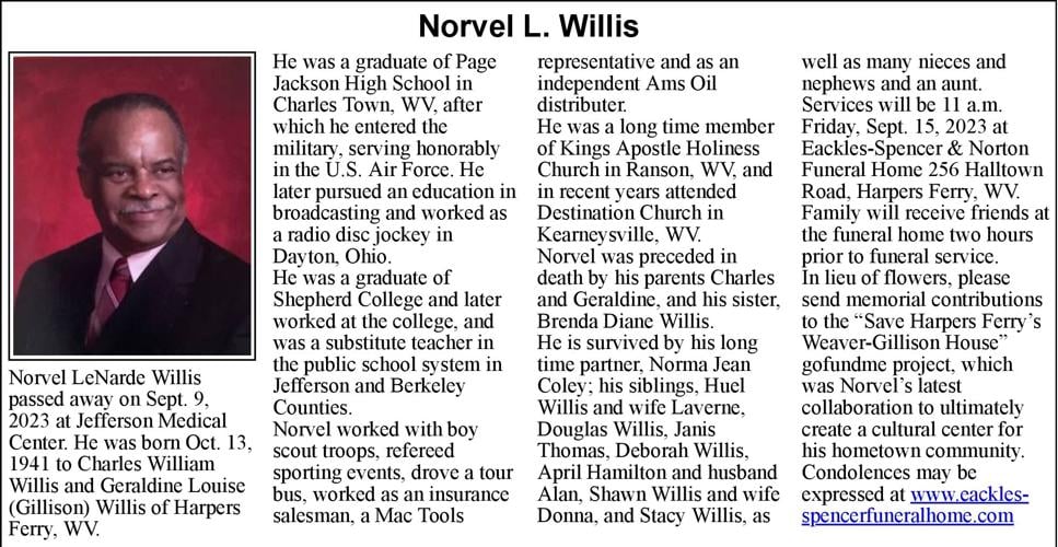 Norvel L. Willis | Obituaries | journal-news.net