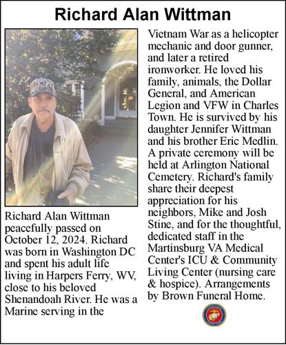 Richard Alan Wittman | Obituaries | journal-news.net