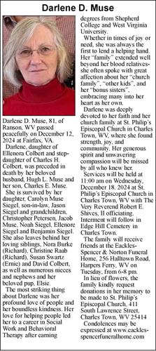 Darlene D. Muse | Obituaries | journal-news.net