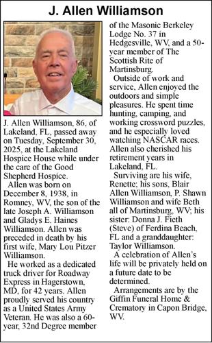 J. Allen Williamson | Obituaries | journal-news.net