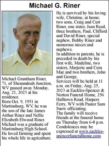 Michael G. Riner | Obituaries | journal-news.net