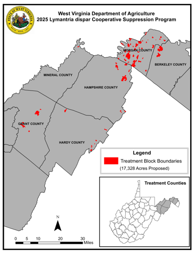 WVDA proposes aerial treatment for gypsy moth, seeking public comment ...