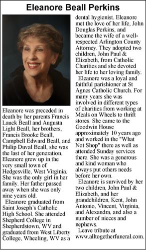 Eleanore Beall Perkins | Obituaries | journal-news.net