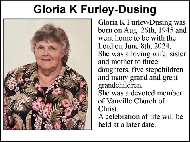 Gloria K Furley-Dusing | Obituaries | journal-news.net