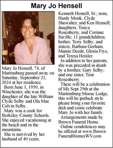 Mary Jo Hensell | Obituaries | journal-news.net