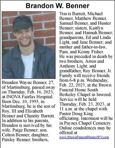 Brandon W. Benner | Obituaries | journal-news.net