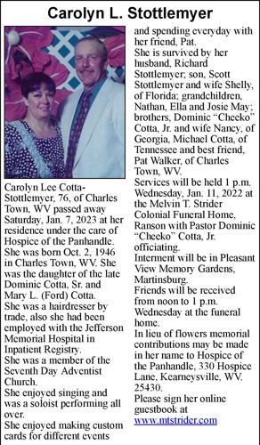 Carolyn L. Stottlemyer | Obituaries | journal-news.net