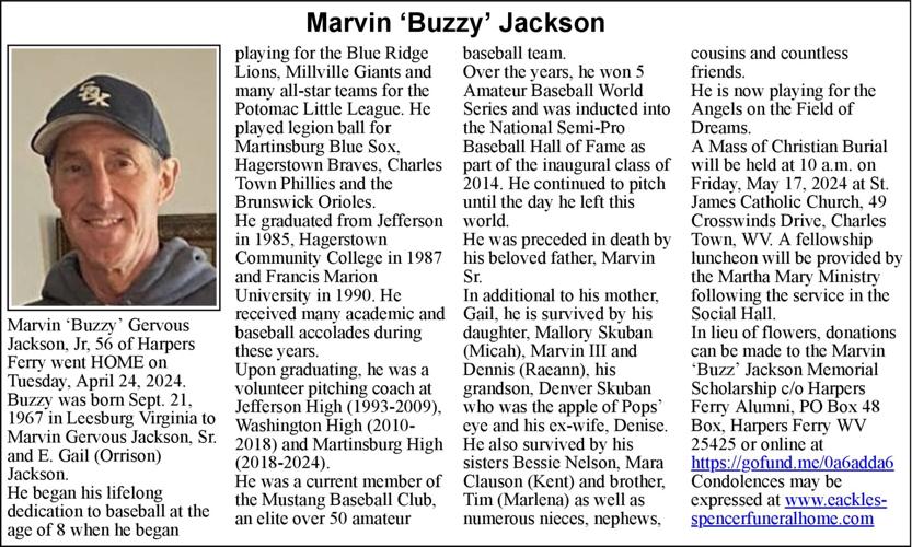 Marvin ‘Buzzy’ Jackson | Obituaries | journal-news.net
