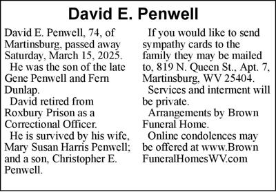 David E. Penwell | Obituaries | journal-news.net
