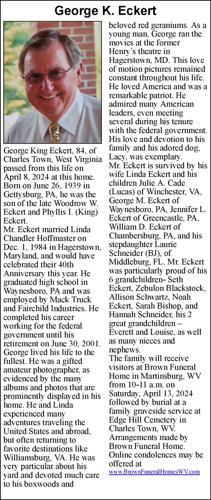 George K. Eckert | Obituaries | journal-news.net