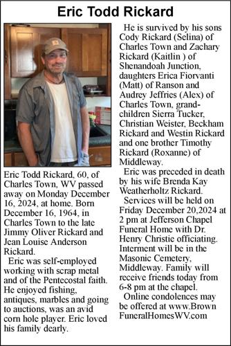 Eric Todd Rickard | Obituaries | journal-news.net