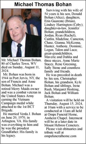Michael Thomas Bohan | Obituaries | journal-news.net
