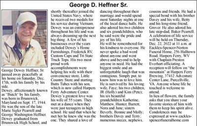 George D. Heffner Sr. | Obituaries | journal-news.net
