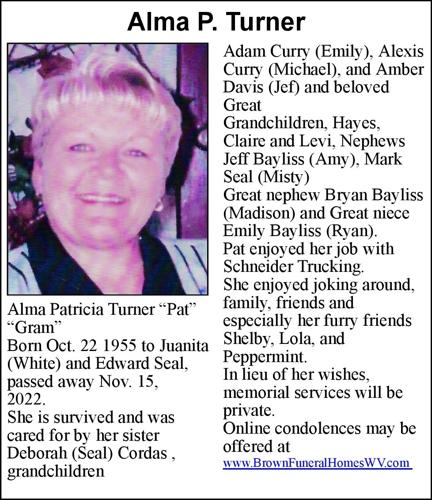 Alma P. Turner | Obituaries | journal-news.net