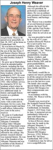 Joseph Henry Weaver | Obituaries | journal-news.net