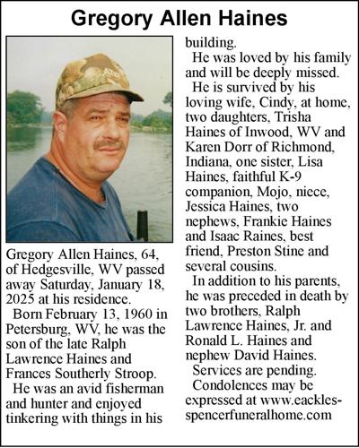 Gregory Allen Haines | Obituaries | journal-news.net