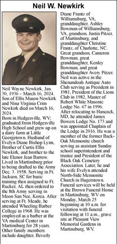 Neil W. Newkirk | Obituaries | journal-news.net