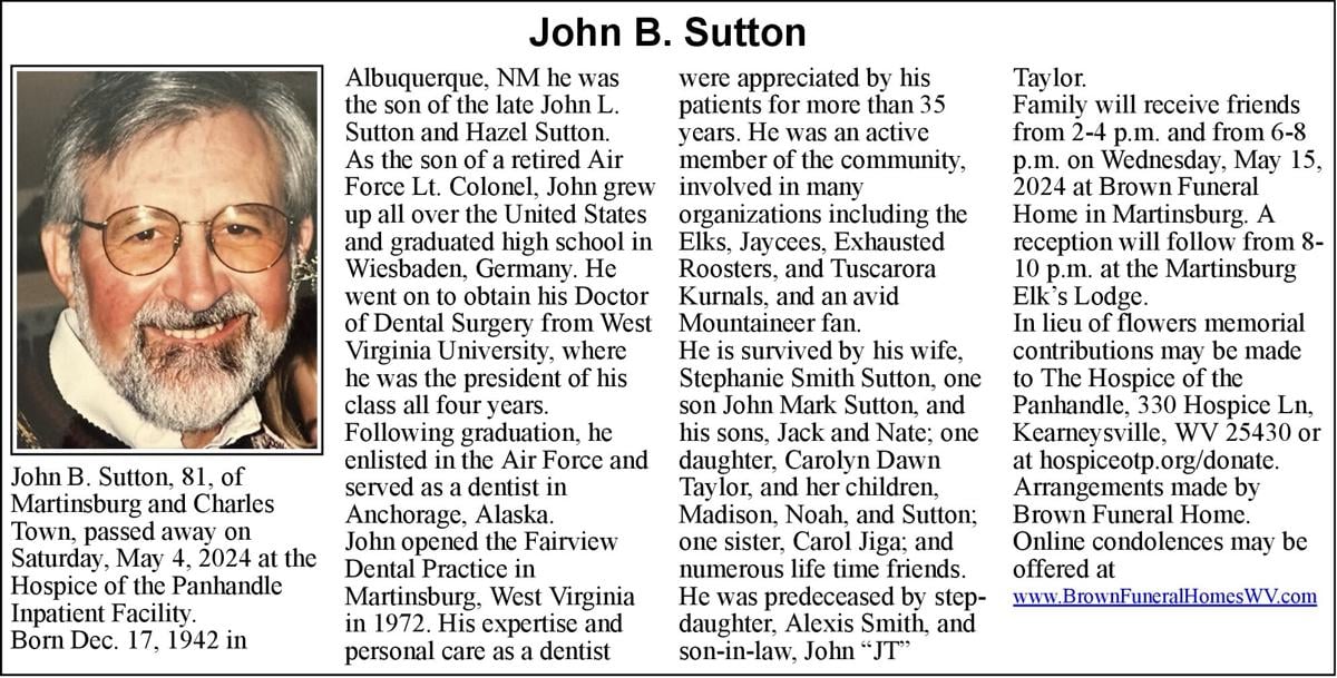 John B. Sutton | Obituaries | journal-news.net